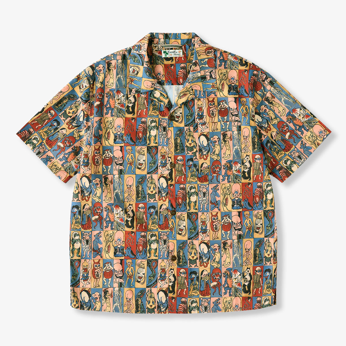[Pre-order] Printed "Yokai Encyclopedia" Ukiyoe All-over Pattern Open ...