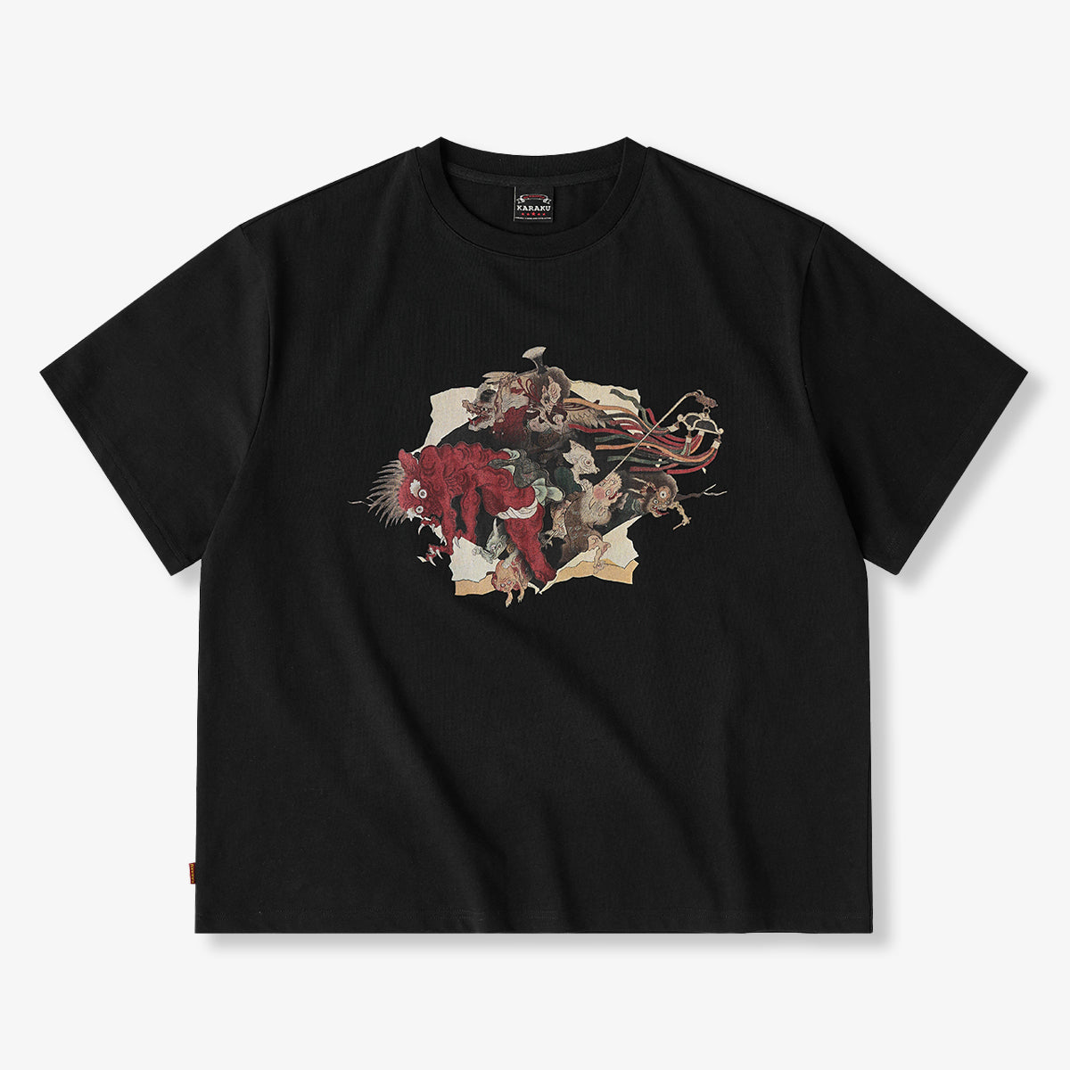 Muromachi-Era “Yokai Bursting Through the Emaki” Ukiyo-e Style Printed ...