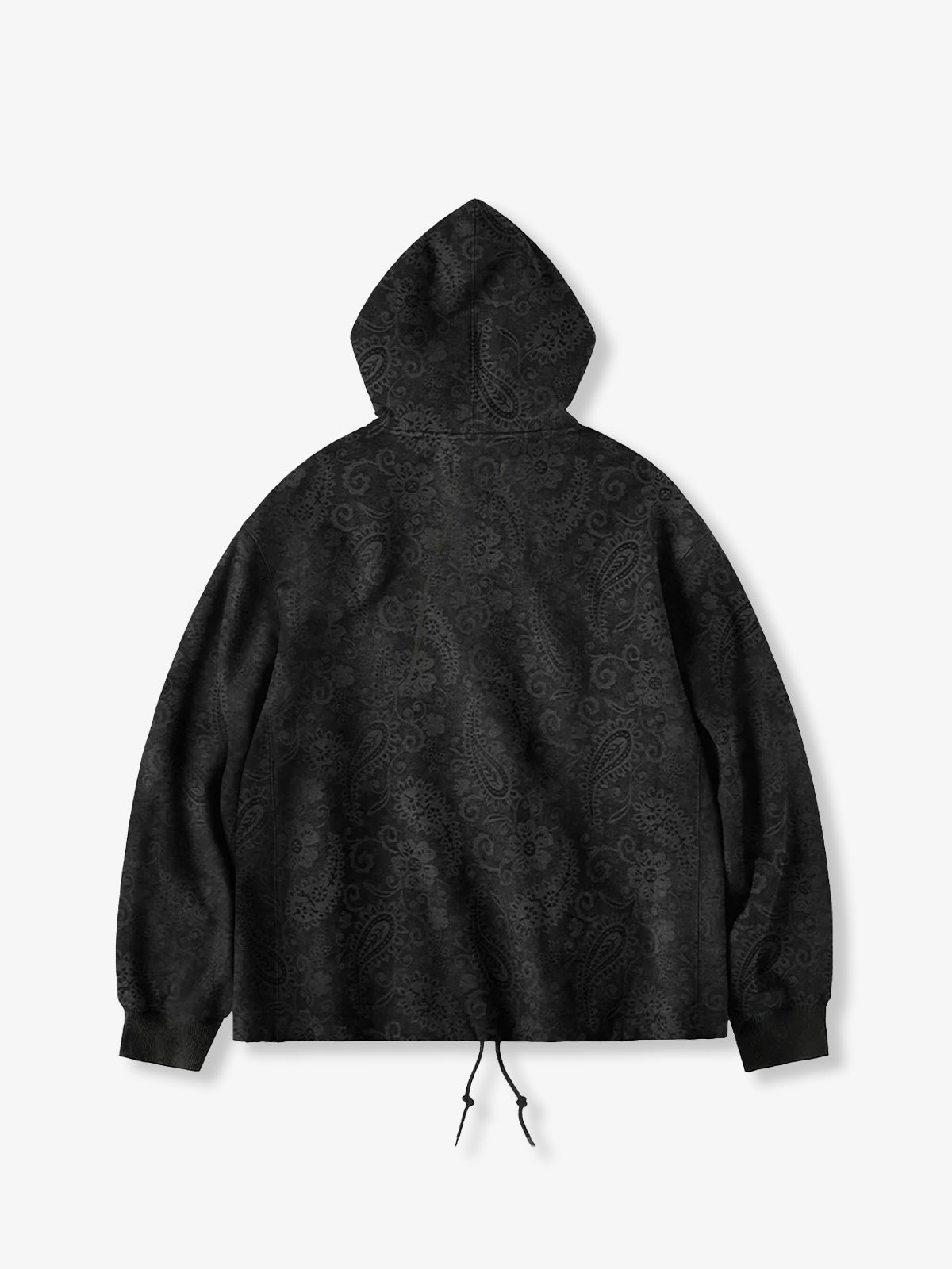 [Pre-Order] “KaraKu” Embroidered Logo Paisley-Print Cotton Hoodie – Karaku