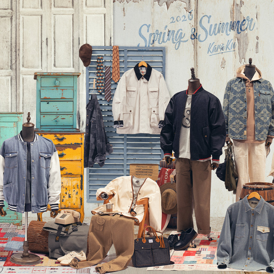 [Pre-Order] Paisley Jacquard Denim Jacket with Corduroy Contrast Panels ...