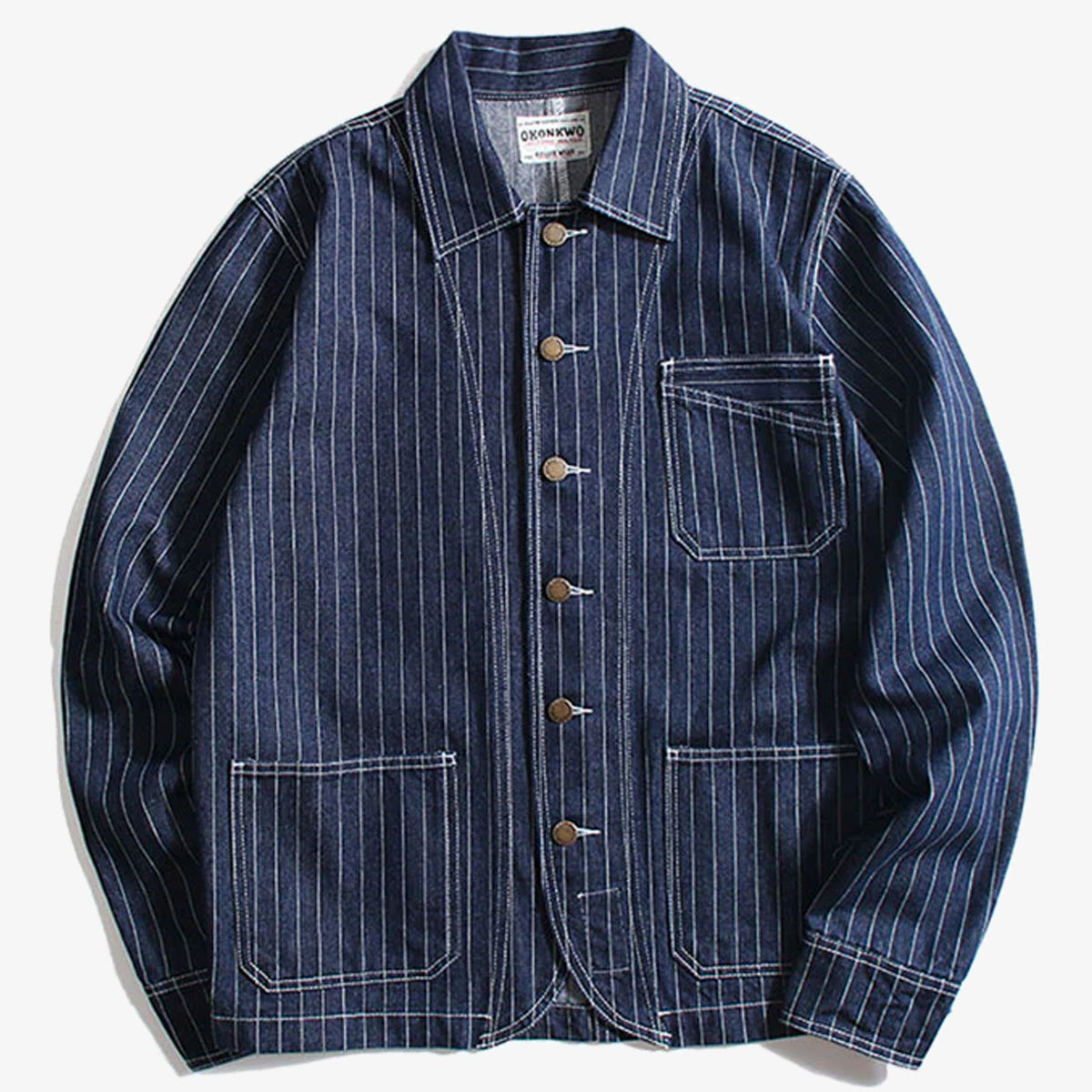 Casual American Style Denim Work Jacket – Karaku