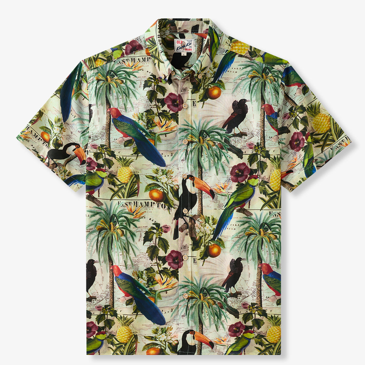 Tropical Rainforest Print Hawaiian Cotton Shirt – Karaku